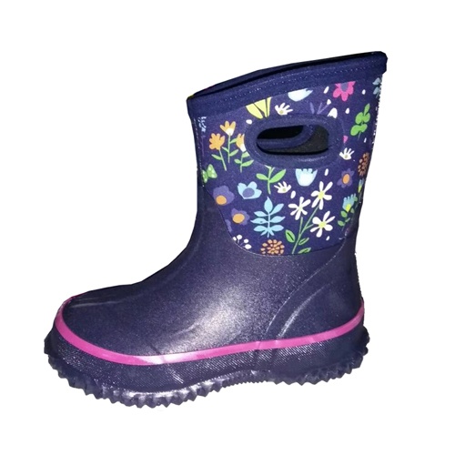 kid's neoprene rubber rain boots